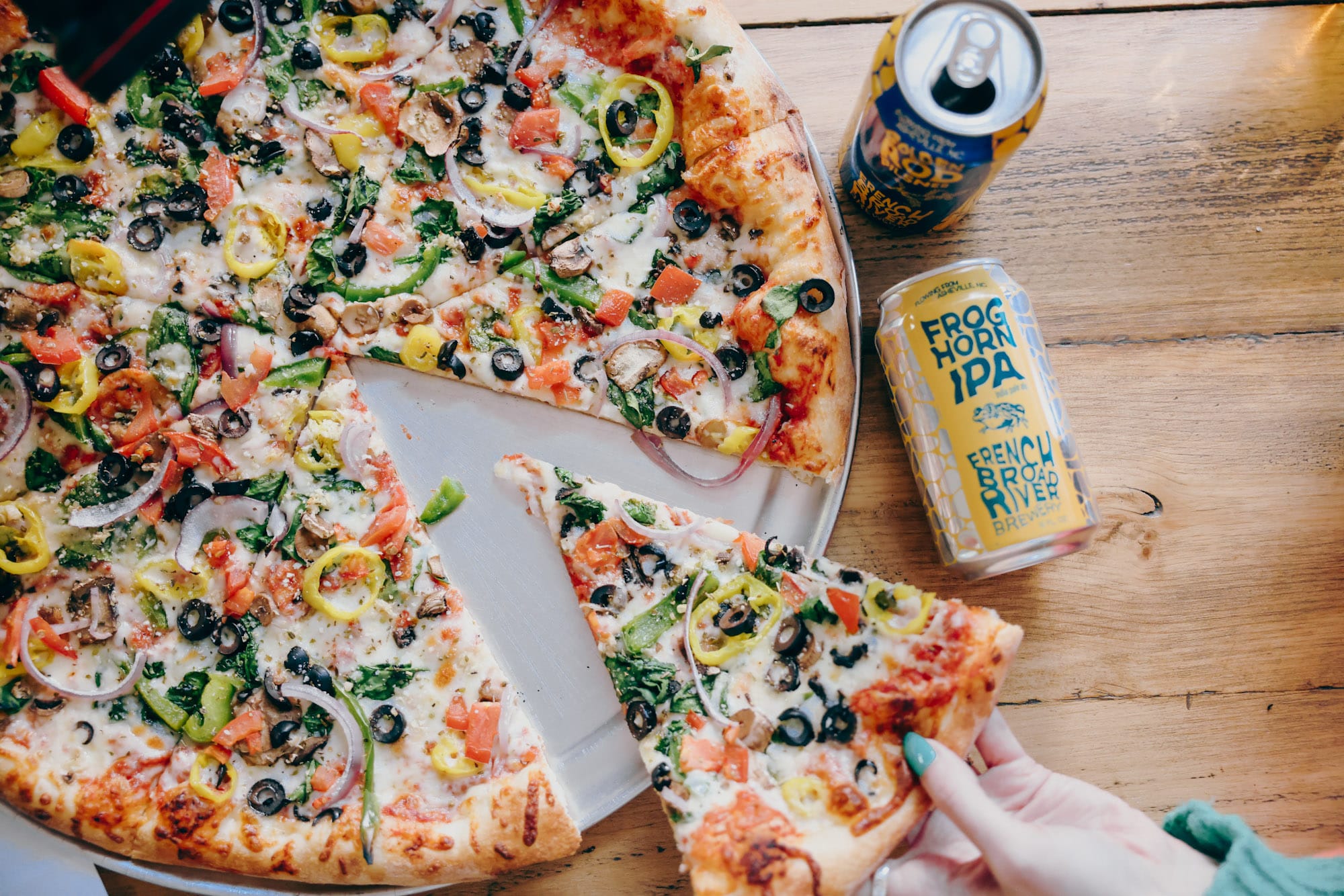 Handcrafted Pizza at French Broad River Brewery