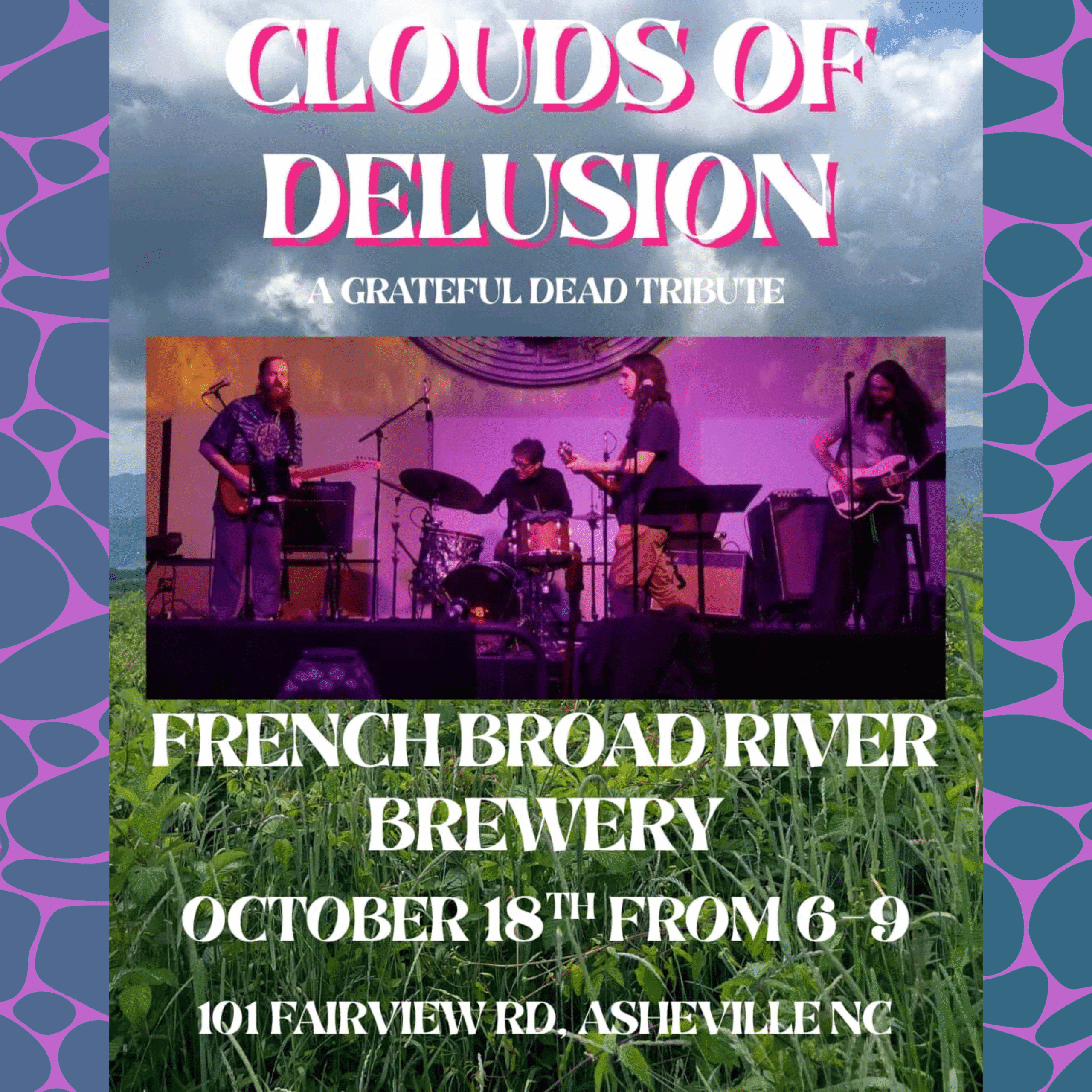 Clouds of Delusion: Grateful Dead Tribute Band - French Broad River Brewery